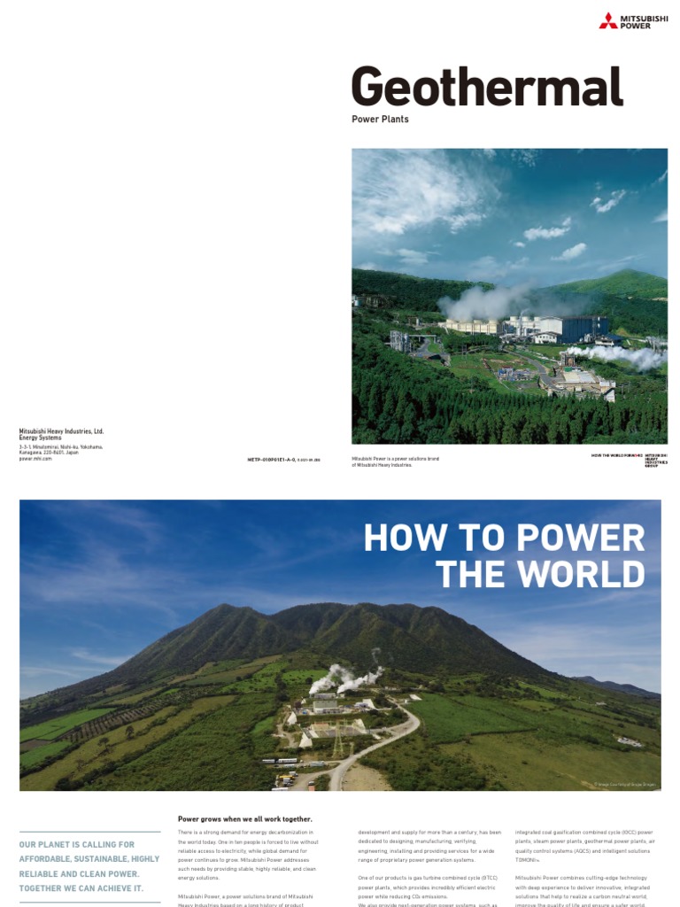 GEO E Rev.A 202109 | PDF | Power Station | Electricity Generation