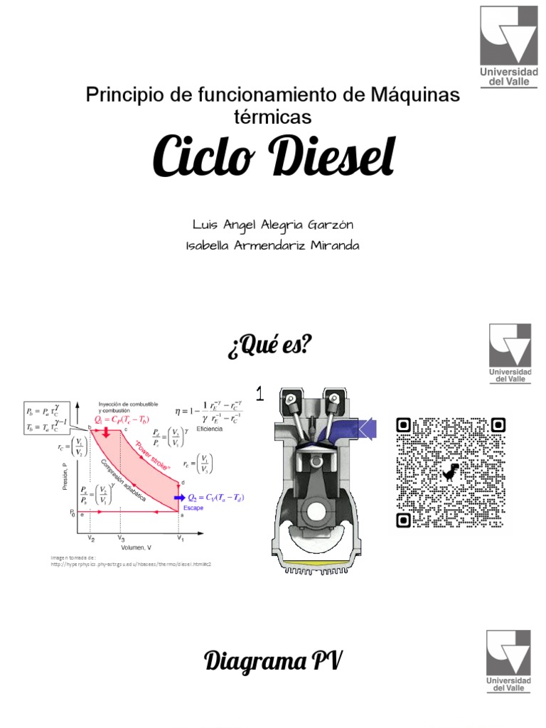 Ciclo Diesel | PDF | Temperatura | Calor