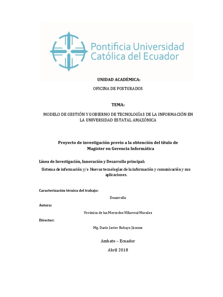 PAPER 4 - Modelo de Gestión y Gobierno de Tecnologías de la Información ...