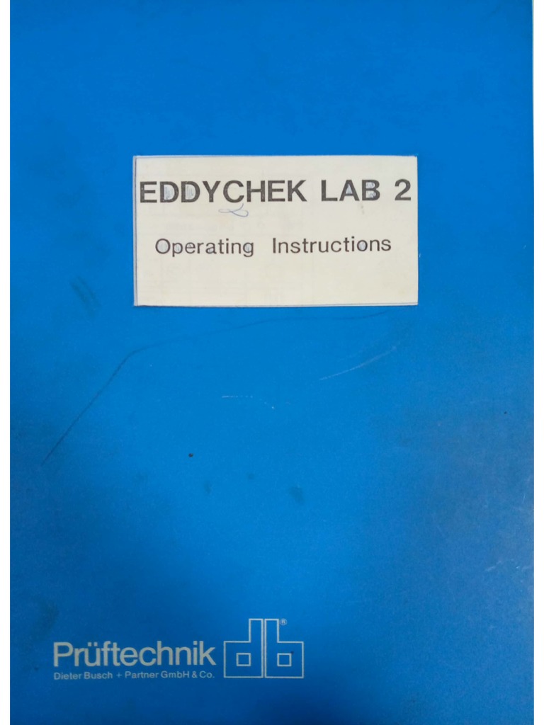 Instruccion de Operaciones EDDYCHEK LAB 2 | PDF