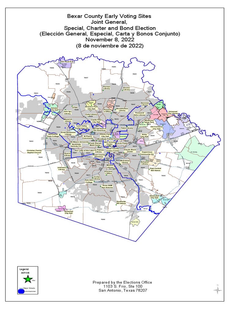 Voting Locations Nov 8, 2022 Election Bexar County | PDF