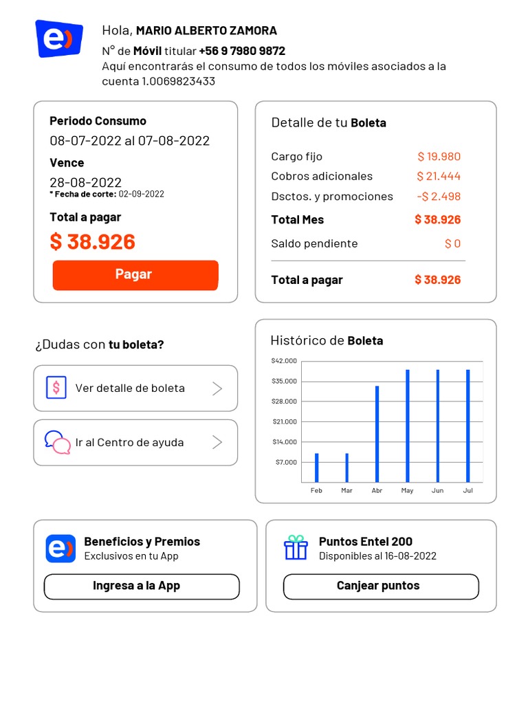 Boleta | PDF | Itinerancia | Apple Inc.