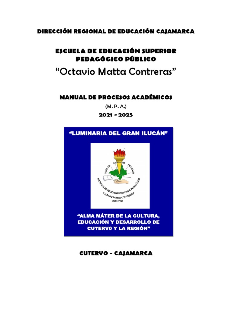 Manual de Procesos Academicos 2021 2025 Omc | PDF | Titulo academico ...