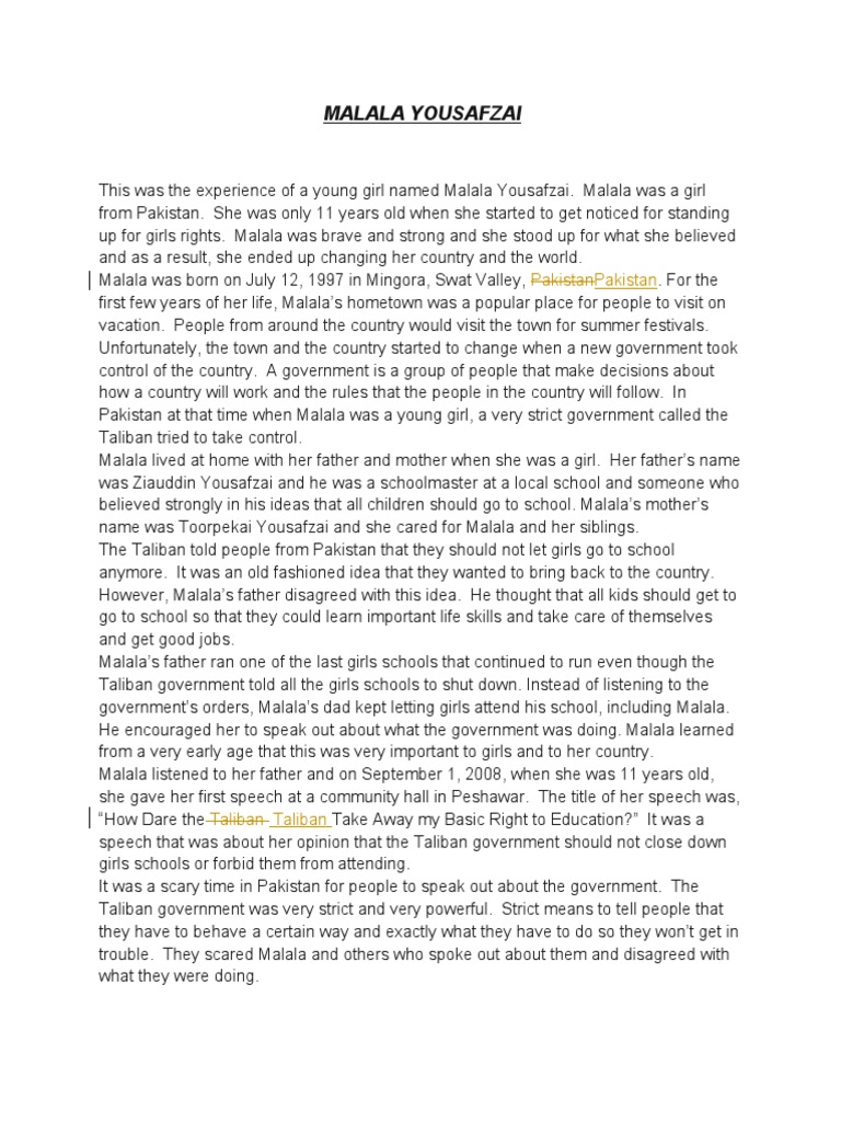 Malala Yousafzai | PDF | Malala Yousafzai