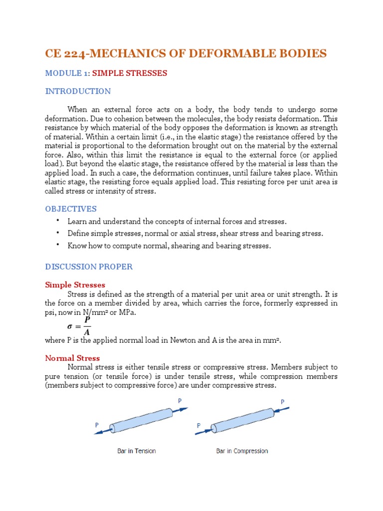 Module 1 Mechanics of DB 2 | PDF