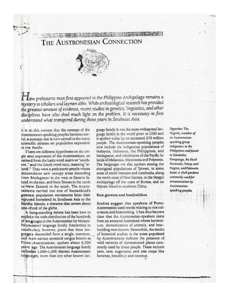 5 The Austronesian Connection | PDF