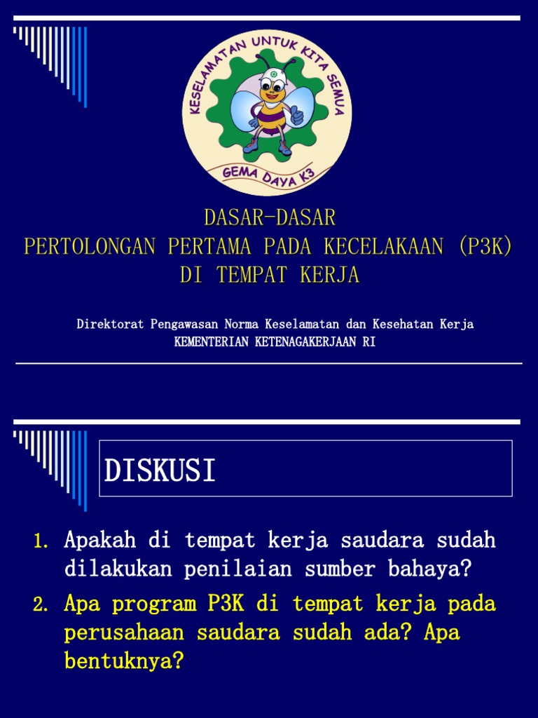Dasar P3K Di Tempat Kerja | PDF