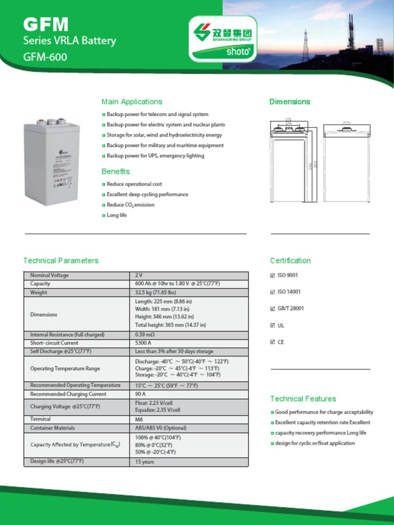 Long life VRLA battery for backup power applications | PDF ...