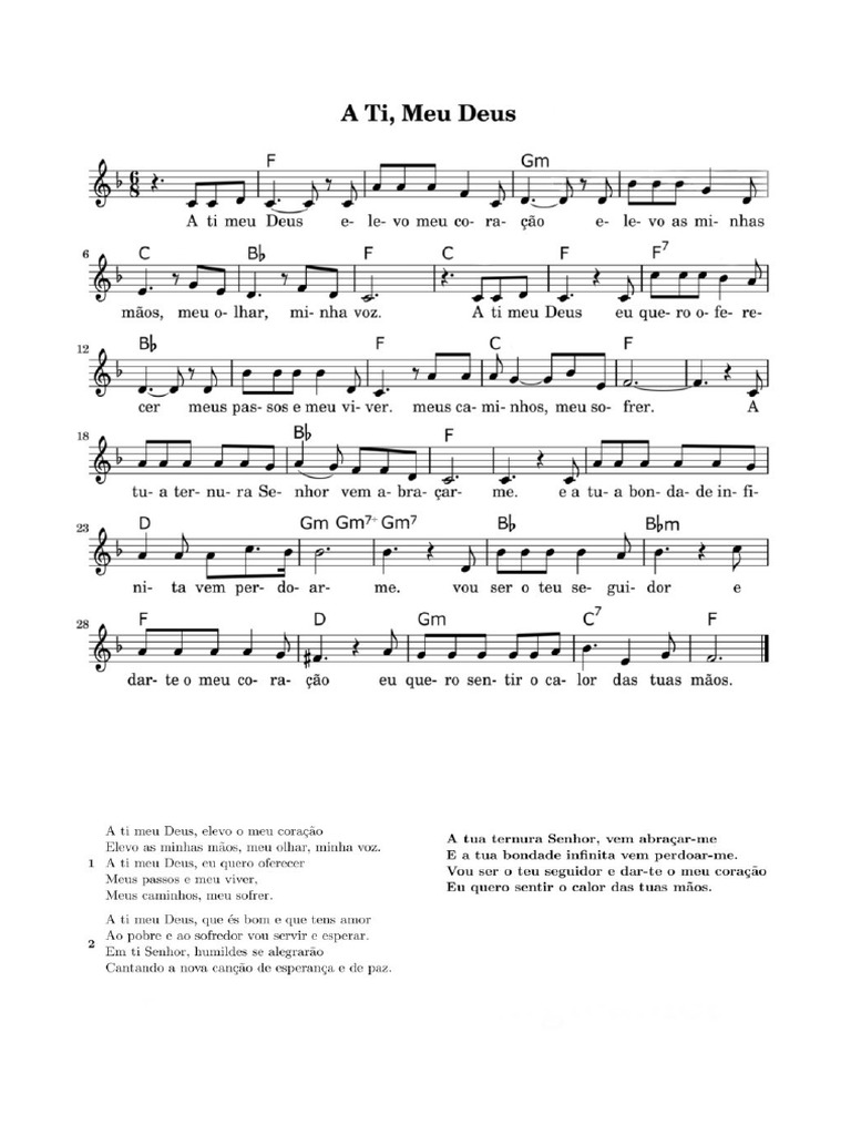 A Ti Meu Deus | PDF