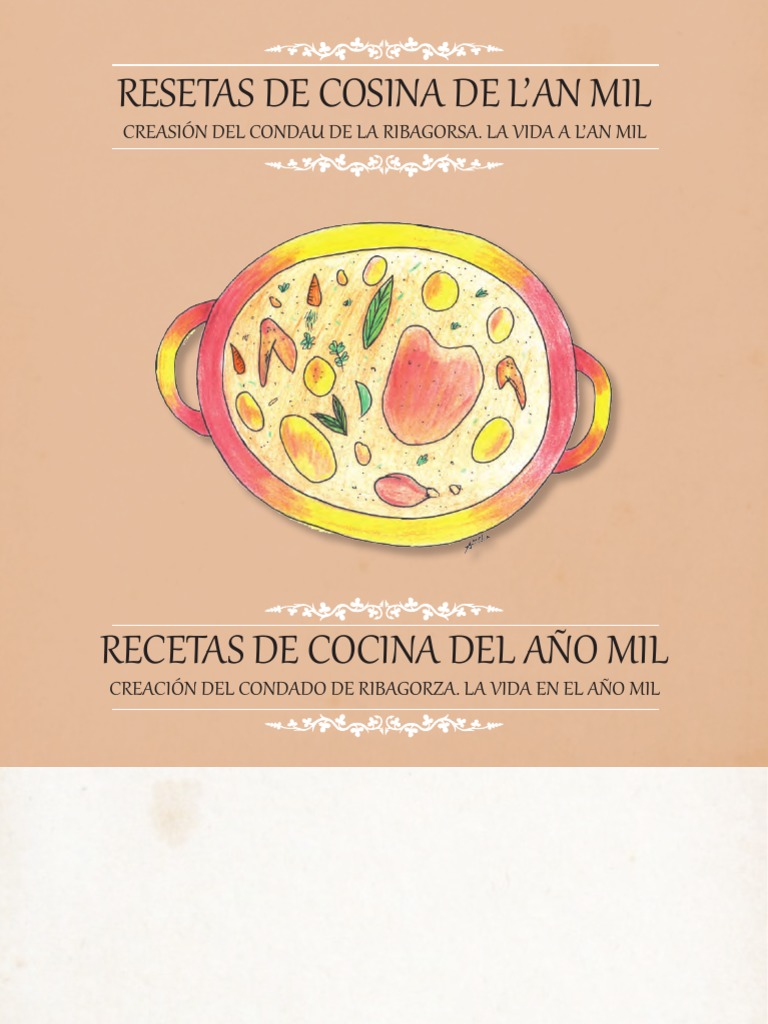 Recetas de Cocina del Año Mil | PDF | Cocina | Ingredientes de comida