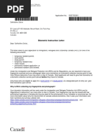 Biometric Instruction Letter | PDF | Human Migration | Immigration