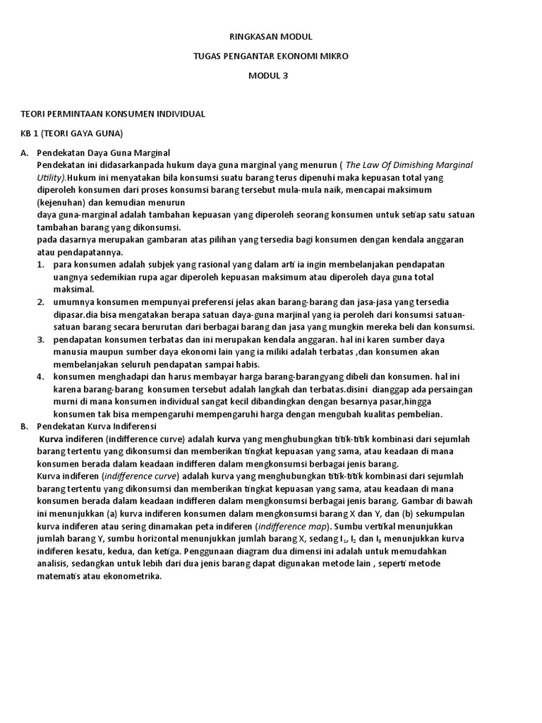 Ringkasan Modul | PDF