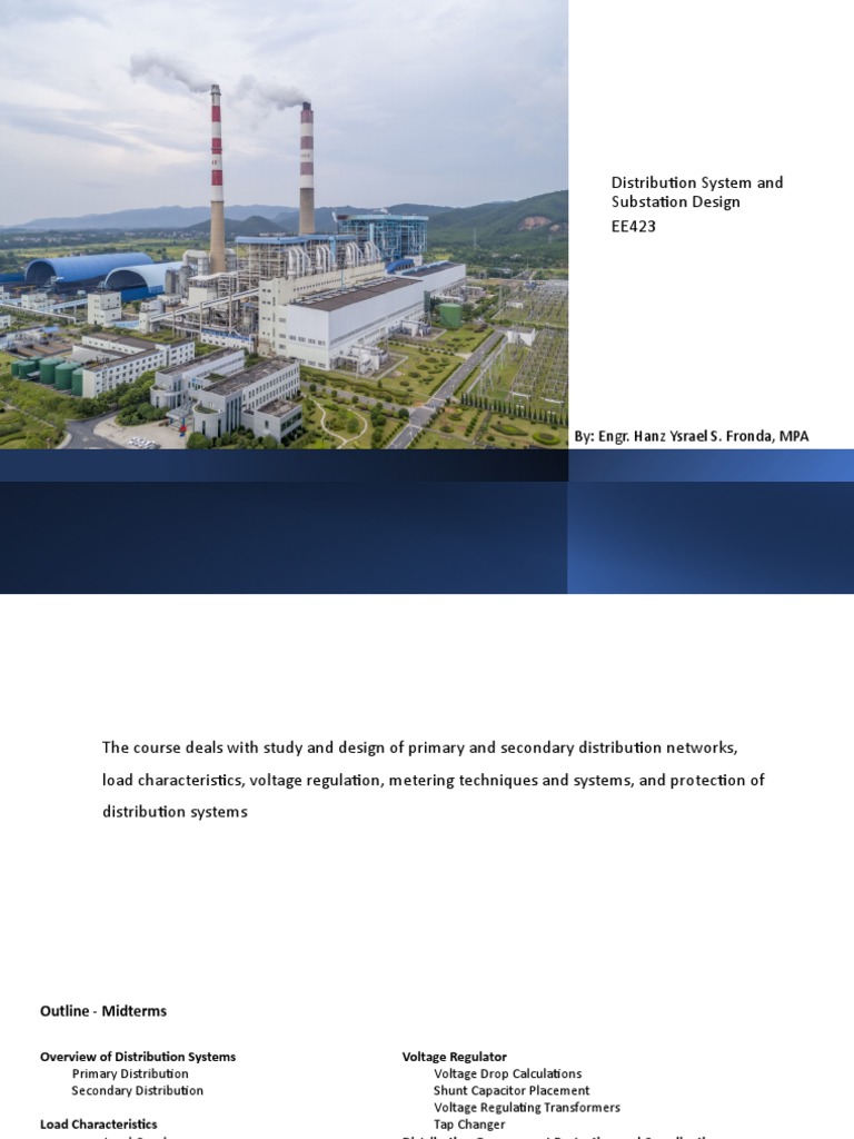 Ee423 Primary Distribution Overview | PDF | Electric Power Distribution ...