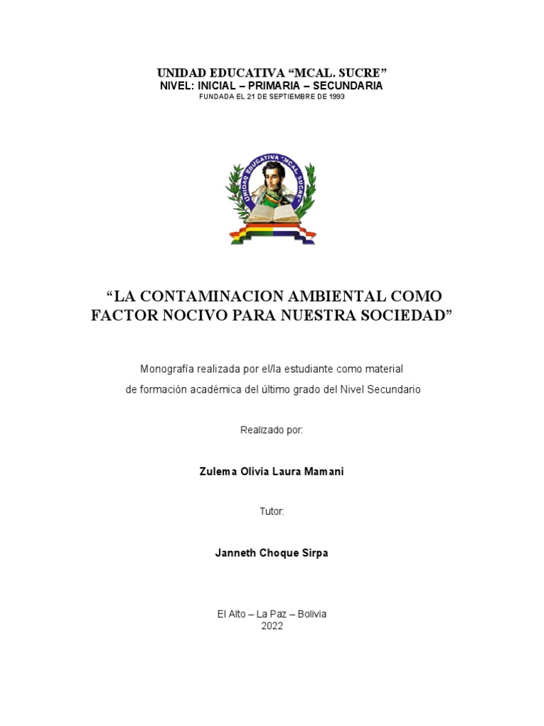 Caratula Monografía | PDF | Ciencias sociales | Historia
