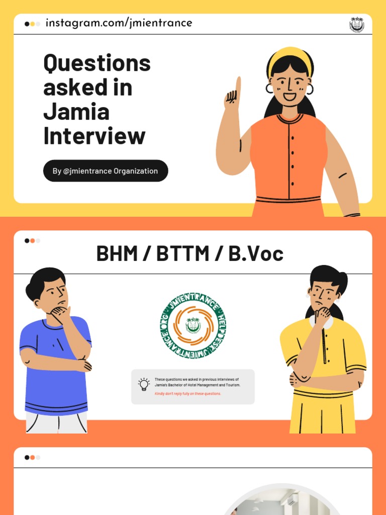 Jamia Interview Questions | PDF