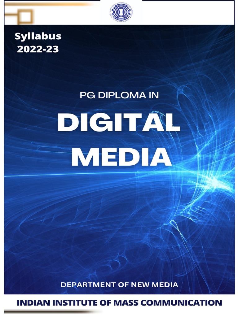 Digital Media Syllabus IIMC | PDF | Public Relations | Joomla