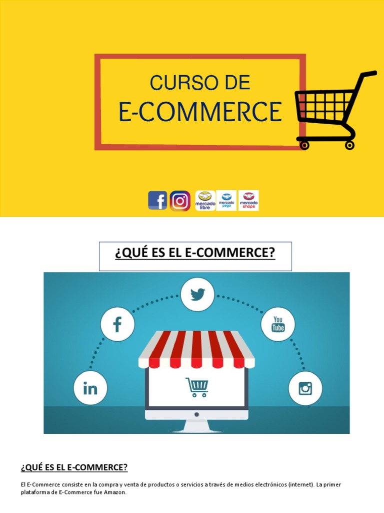 Curso de E-Commerce: Guía Completa | PDF | Comercio electrónico | Facebook