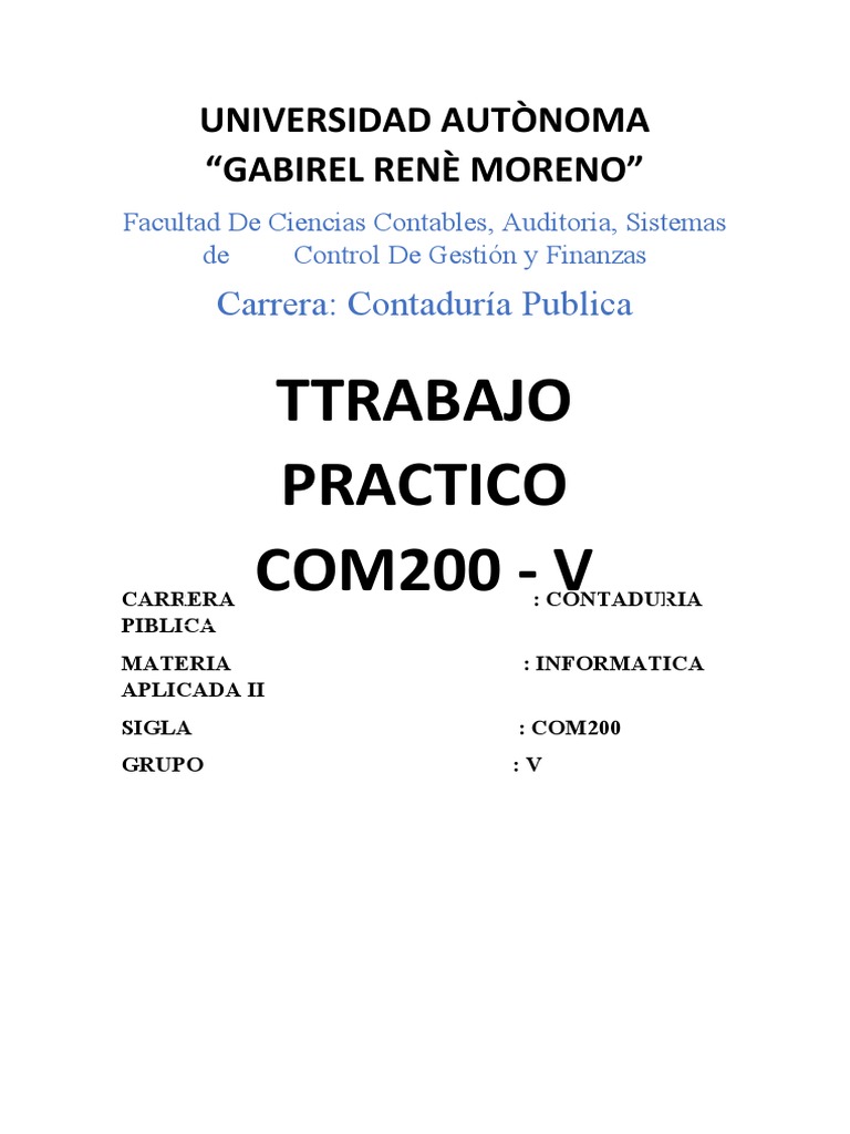 Informatica Aplicada II | PDF | Auditoría | Economias