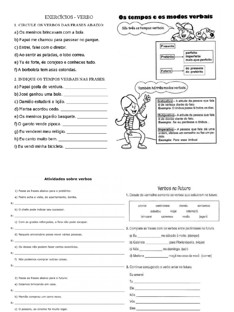 Atividades Verbos Setembro | PDF