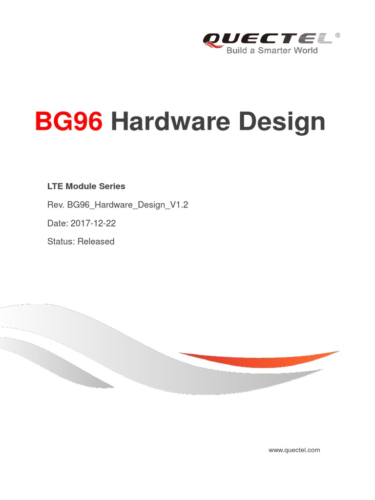 Quectel BG96 Hardware Design V1.2 | PDF | Cellular Network | General ...
