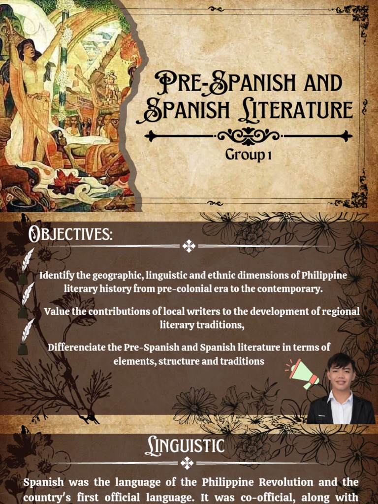 Group 1 - Pre-Spanish and Spanish Literature | PDF