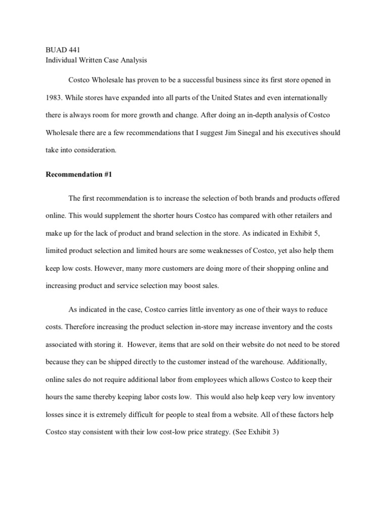 Costco Example 1 | PDF | Costco | Retail