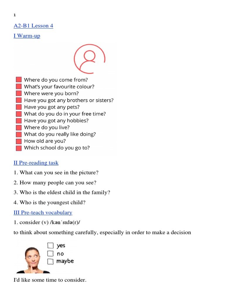 Thin and Thick Questions in Lesson 4 | PDF | Foreign Language Studies