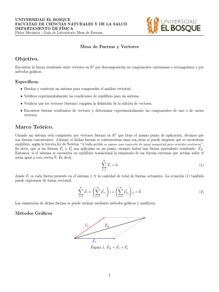 04 Vectores Mesa de Fuerzas | PDF | Fuerza | Vector Euclidiano