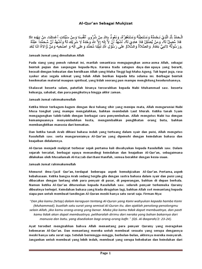 Kumpulan Khutbah Jumat Suara Muhammadiyah Pdf