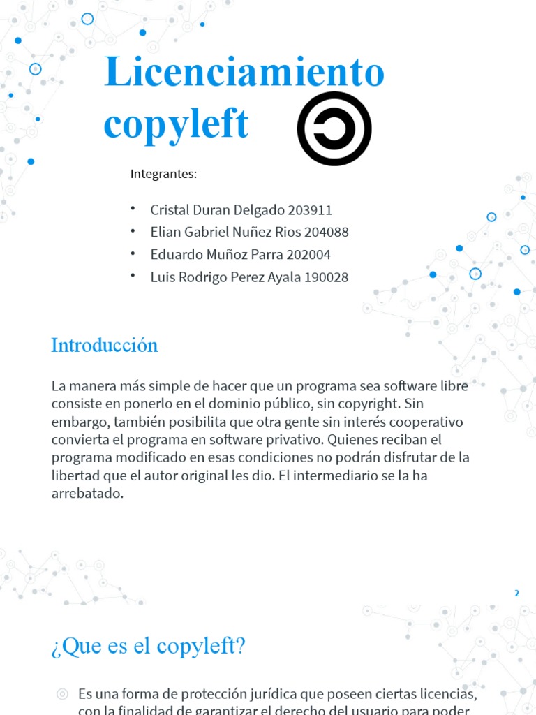 Licencia Copyleft | PDF | Software libre | Ñu