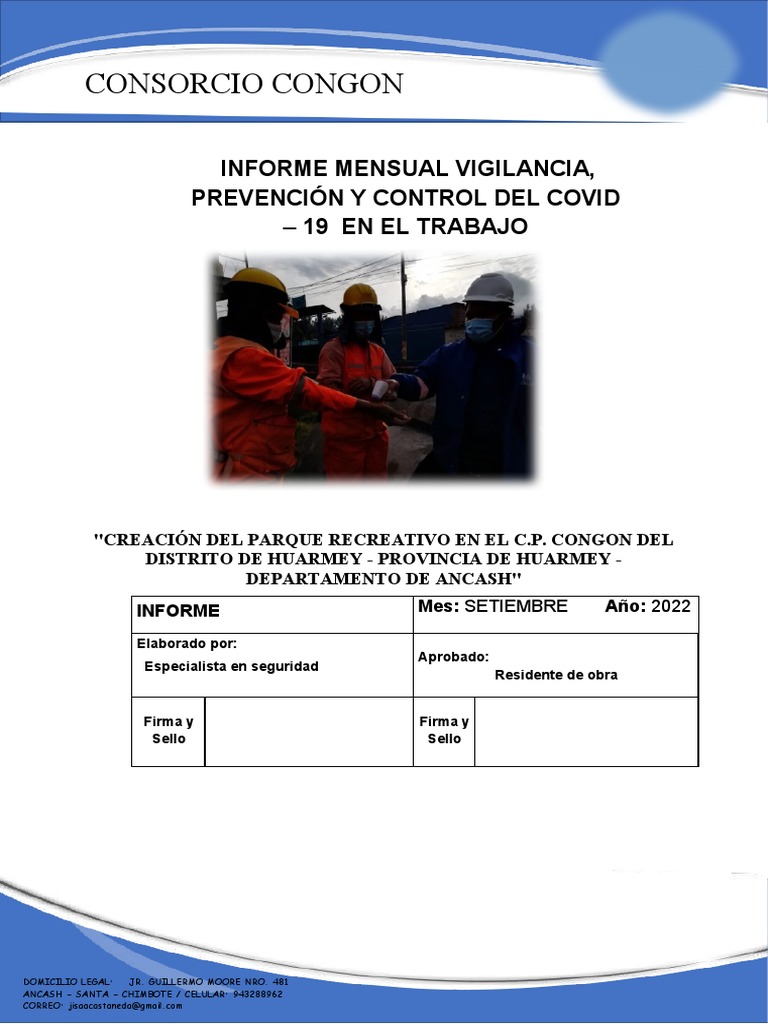 Informe de Covid Valo 02 | PDF | Seguridad y salud ocupacional | Medicina