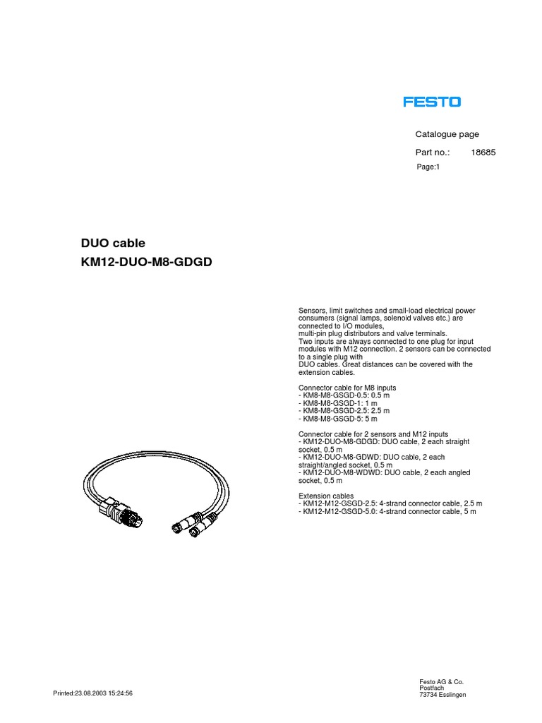 Duo Cable | PDF | Electrical Connector | Electromagnetism
