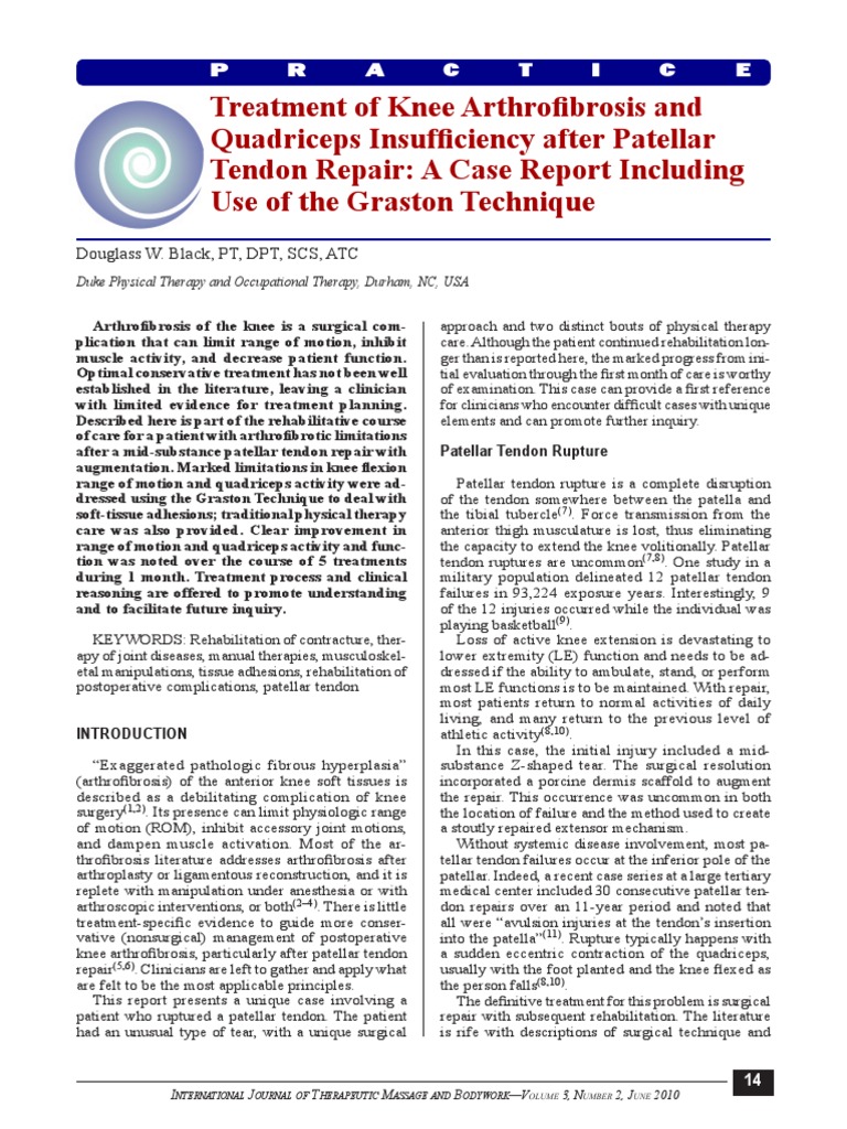 Graston Technique | PDF | Knee | Physical Therapy