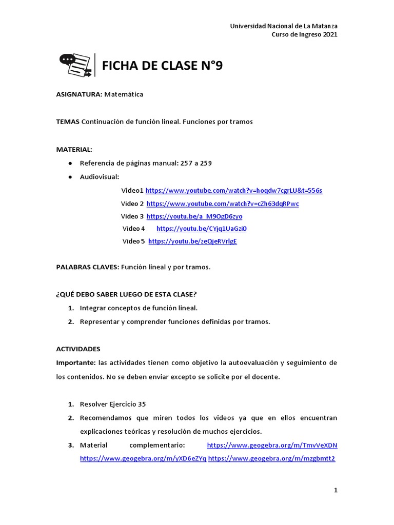 Clase 9 | PDF