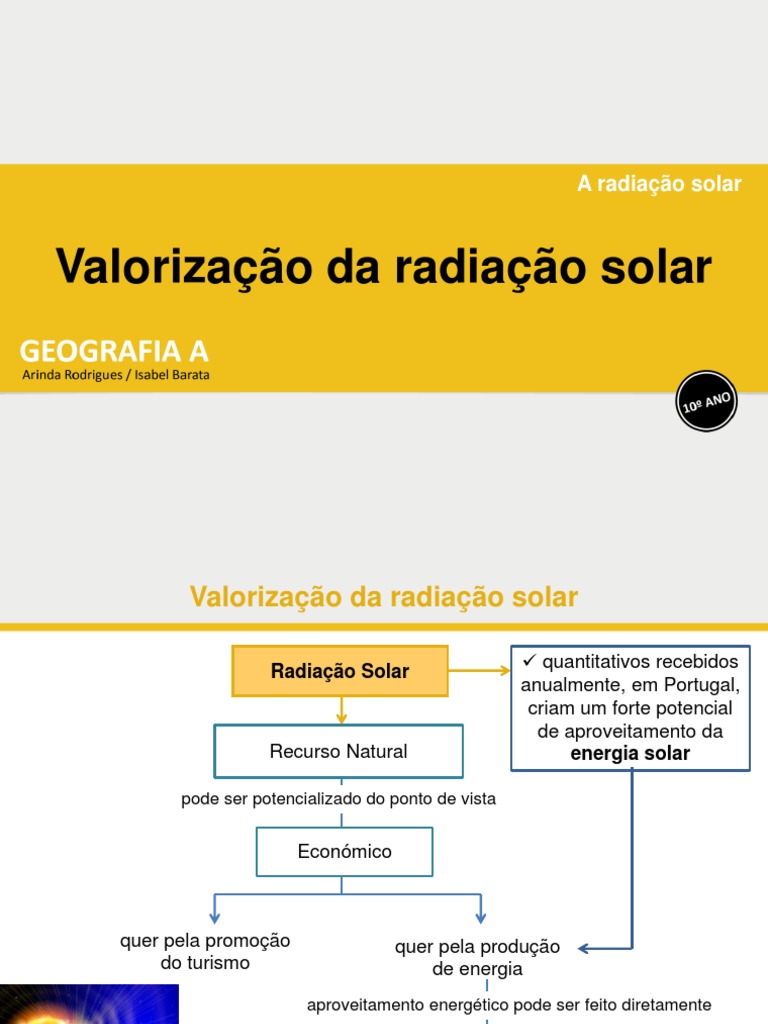 02 - Valorização Da Radiação Solar | PDF | Energia solar | Fotovoltaica