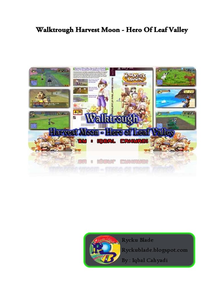 Walktrough Harvest Moon Hero of Leaf Val | PDF