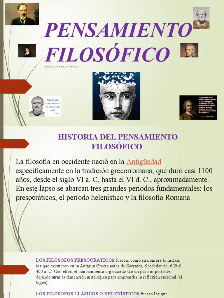 Pensamiento Filosófico | PDF | Pensamiento | Sócrates