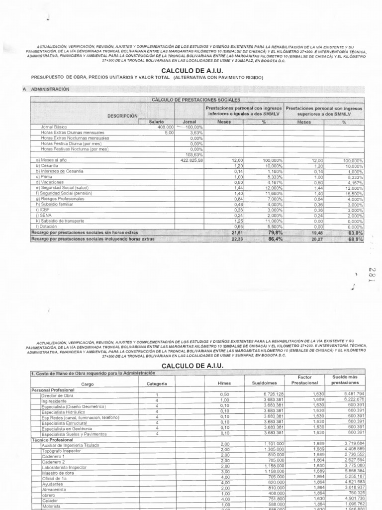 Calculo Aiu Idu | Descargar gratis PDF | Ingeniería estructural | Ingeniería de Edificación