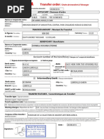 Modèle d'Ordre de Virement Bancaire | PDF