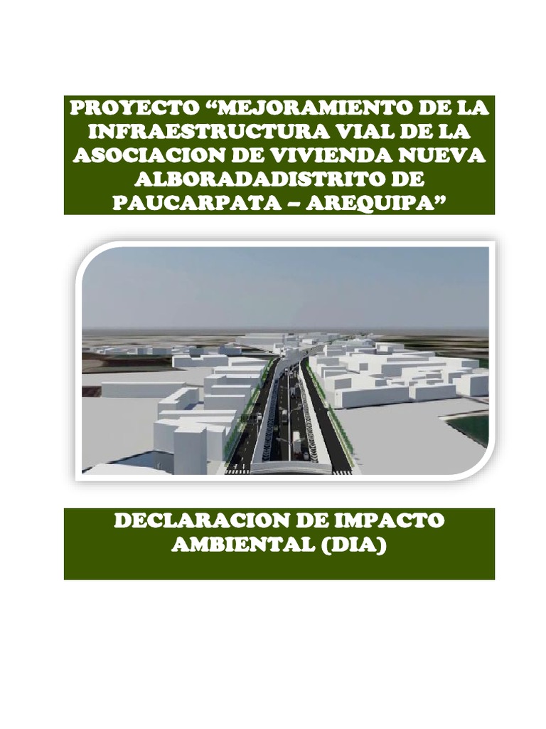 Declaracion de Impacto Ambiental | PDF | Ciencias de la Tierra ...