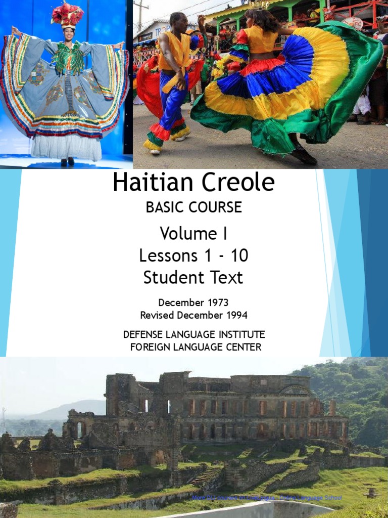 Haitian Creole Basic Course Volume I | PDF | Linguistics | Human ...