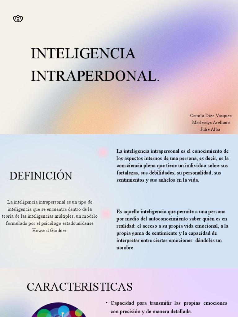 Inteligencia Intrapersonal. | PDF | Las emociones | Inteligencia