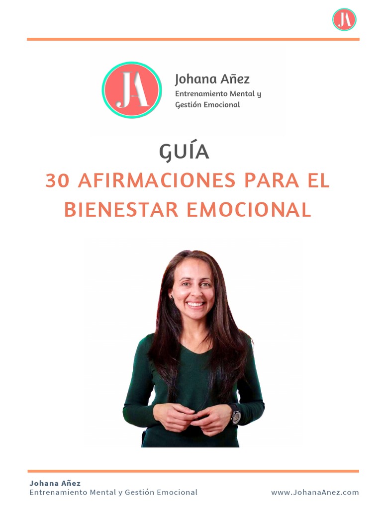 Guía 30 Afirmaciones para El Bienestar Emocional | PDF | Las emociones | Experiencia