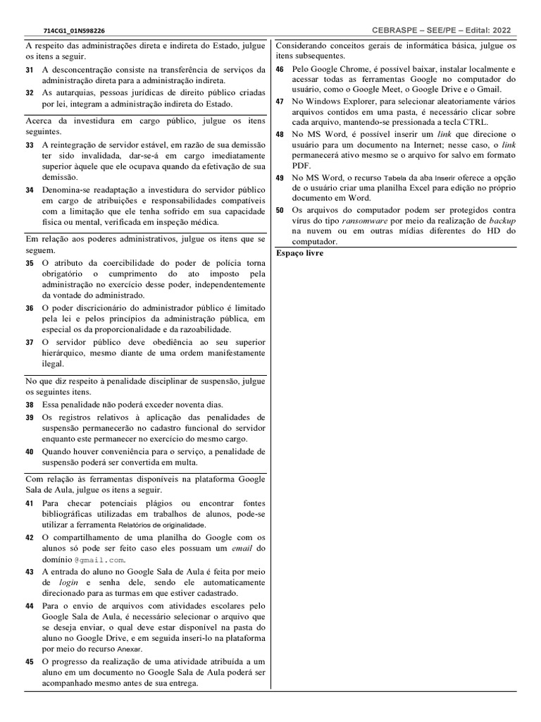 714 See Pe CG1 01-3 | PDF | Informática