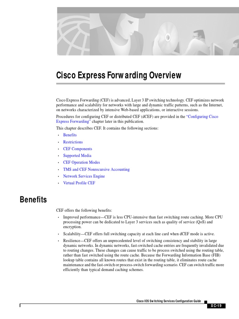 Cisco Express Forwarding Overview: Benefits | PDF | Router (Computing) | Network Switch