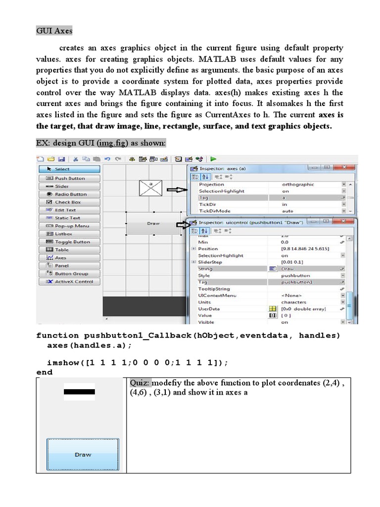 GUI Axes | PDF | Function (Mathematics) | Graphical User Interfaces