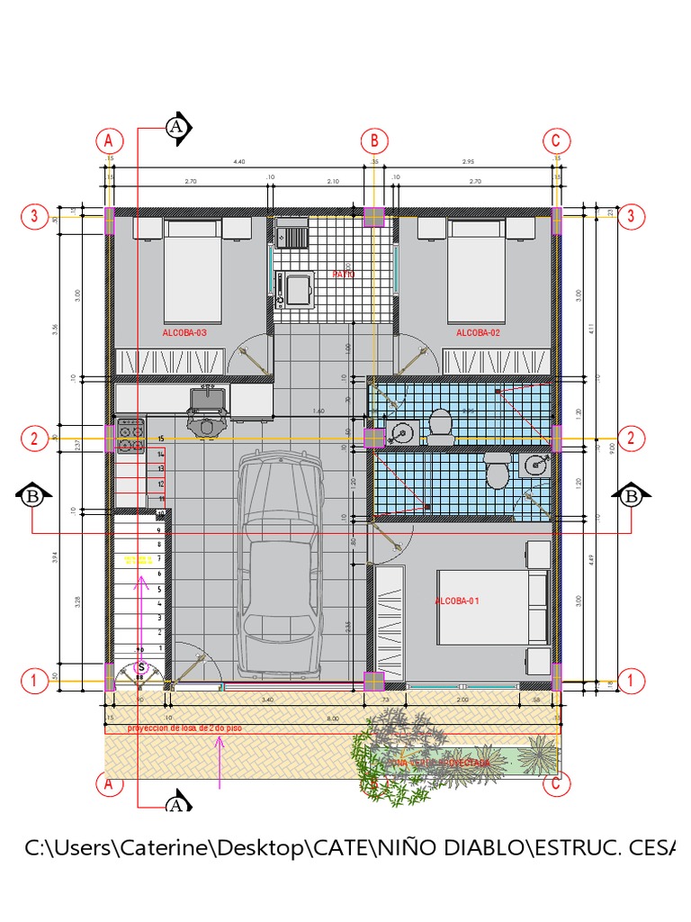 Balcones en Planta Arquitectónica | PDF