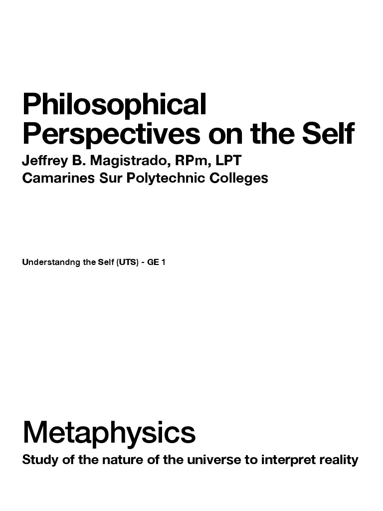 UTS Lesson 1 | PDF | Idea | Empiricism