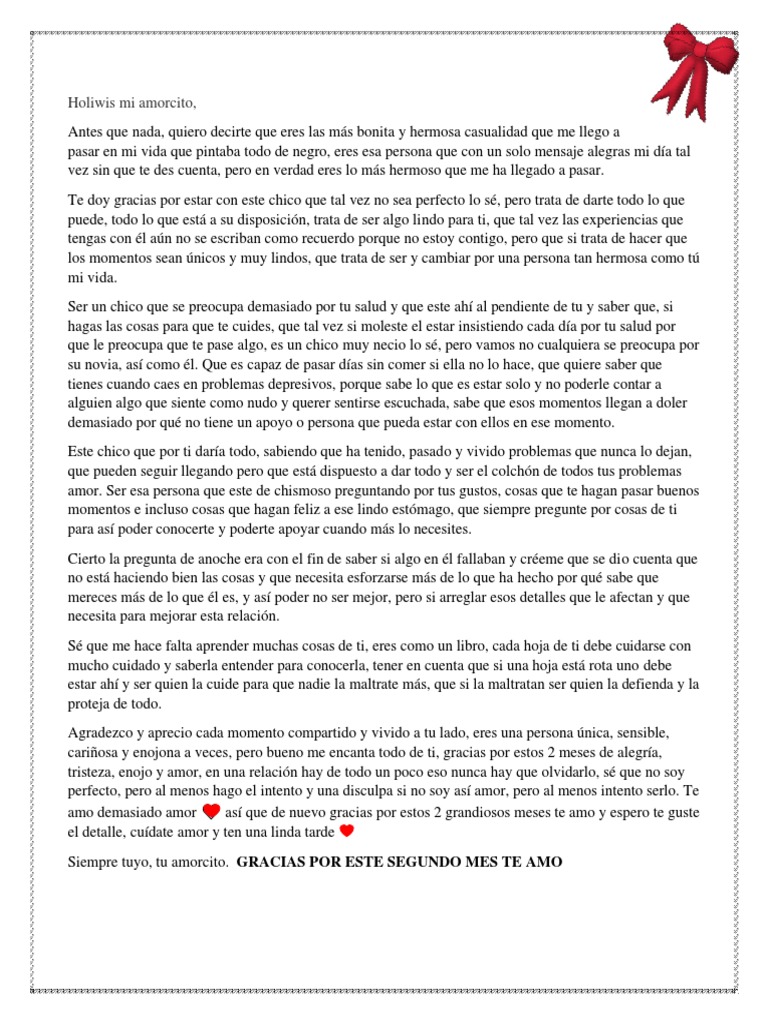 Feliz 2° Mes | PDF | Amor