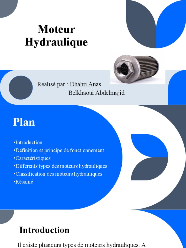 Moteur Hydraulique | PDF | Moteurs | Pompe